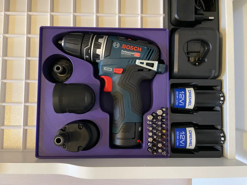 Gridfinity Bosch 12v-35 FC holder by skrivkunnig - MakerWorld