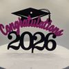 congratulations 2026 Graduation 2026 topper - Free 3D Print Model ...