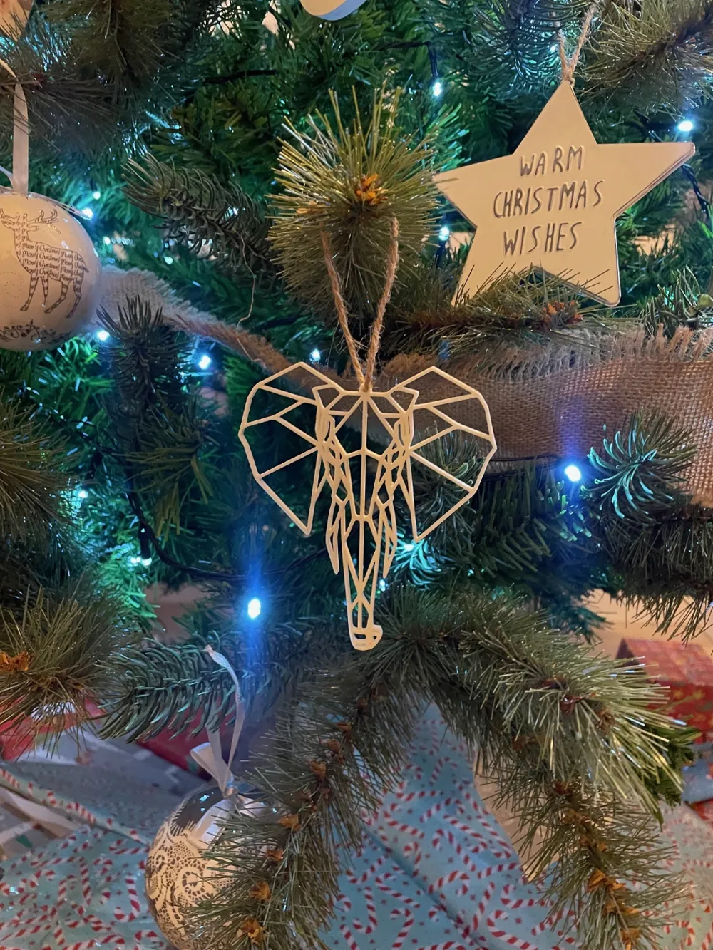 Elephant Christmas tree decoration by Stag 3D - MakerWorld