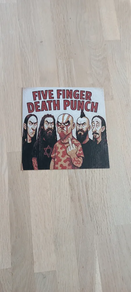 Caricature du groupe de Metal Five Finger Death Punch - Modèle d ...