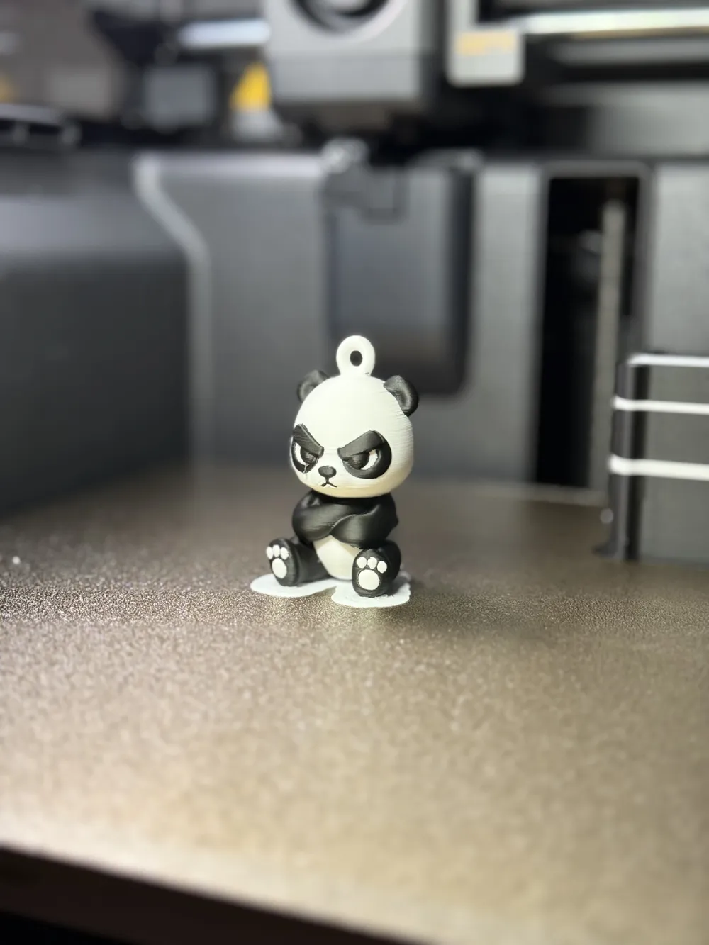 Angry Panda Keychain - multicolor print - Free 3D Print Model - MakerWorld