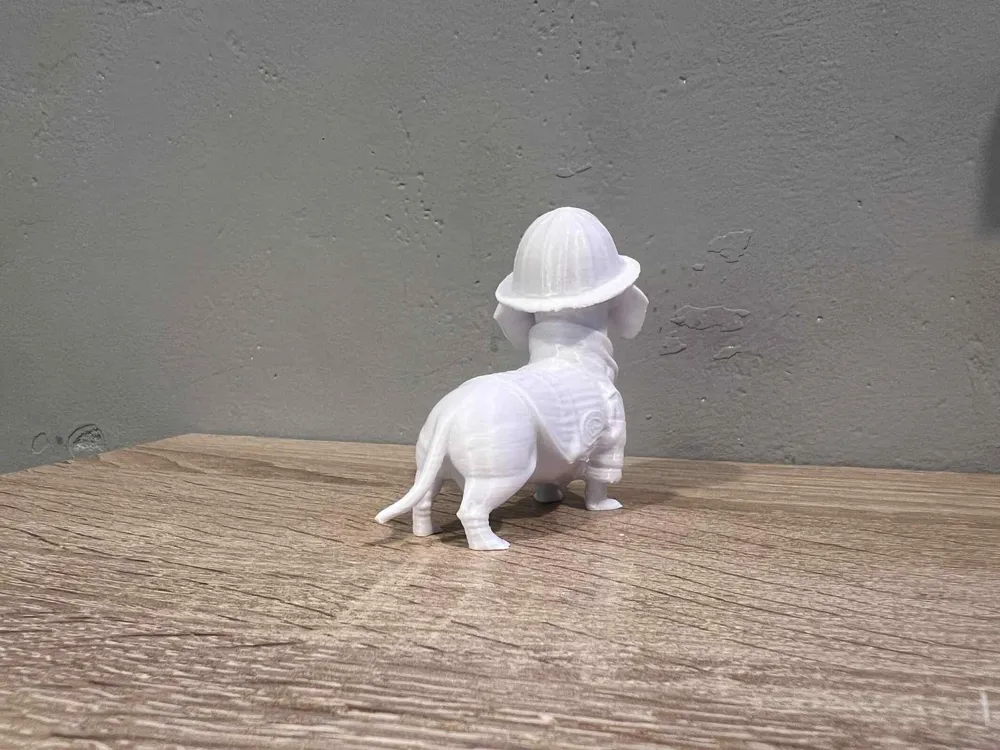 Dackel, Wursthund Feuerwehrmann - Tier – Kostenloses 3D-Druckmodell ...