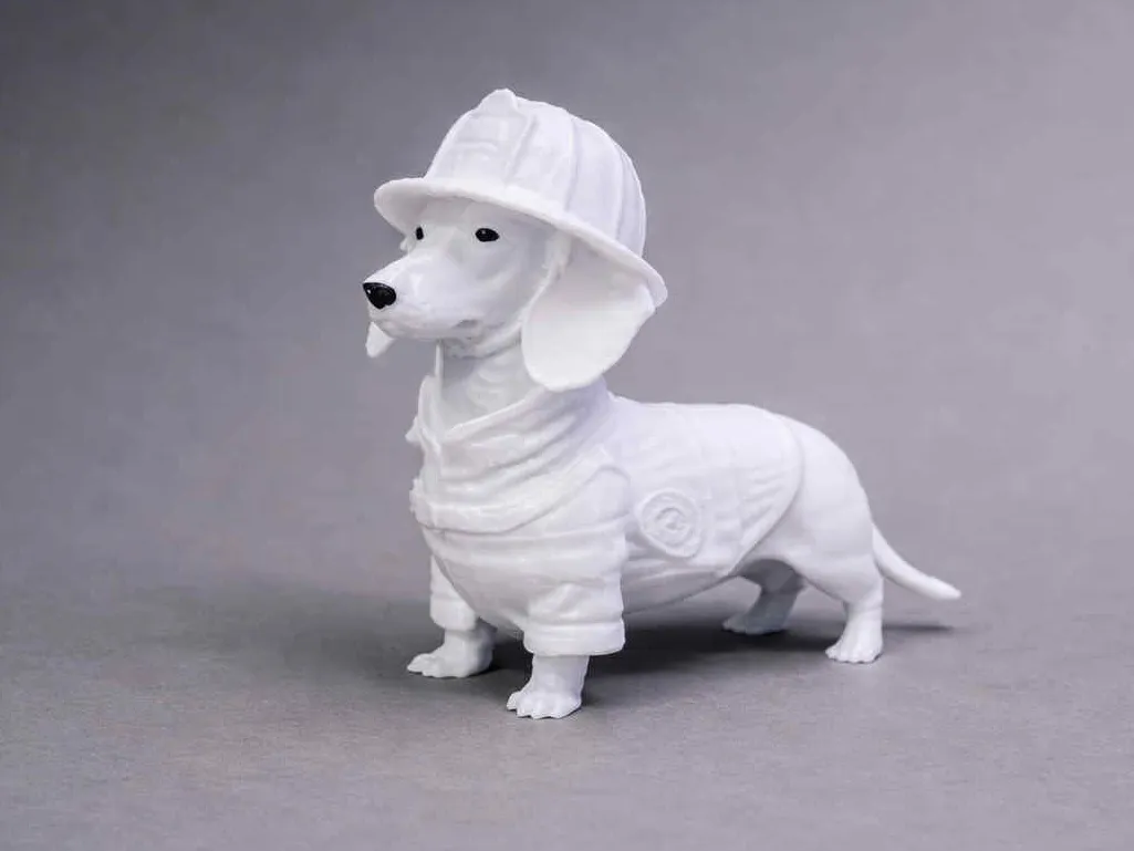 Dackel, Wursthund Feuerwehrmann - Tier – Kostenloses 3D-Druckmodell ...