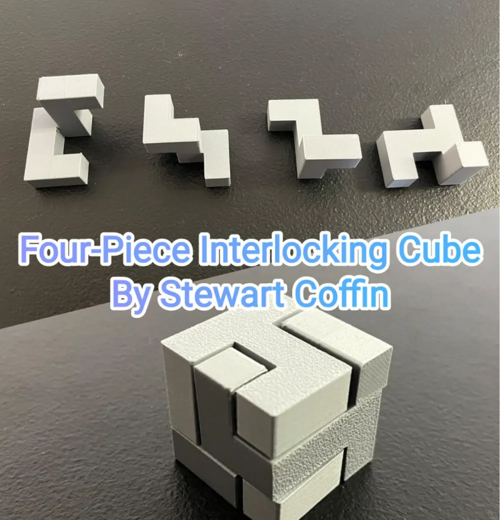 3*3*3 4-Piece Interlocking Cube_Stewart Coffin by Irisy MakerWorld ...