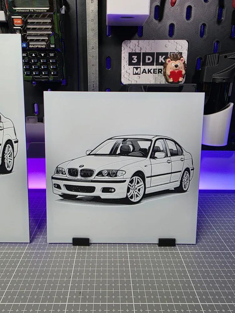 BMW E46 Facelift - Hueforge - 3 Colors by 3DK Maker MakerWorld ...