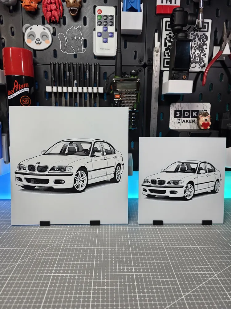 BMW E46 Facelift - Hueforge - 3 Colors by 3DK Maker MakerWorld ...