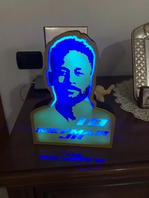 NEYMAR JR -LIGHT BOX --LED LAMP by AssoLab 3D - MakerWorld