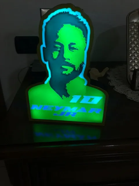 NEYMAR JR -LIGHT BOX --LED LAMP by AssoLab 3D - MakerWorld