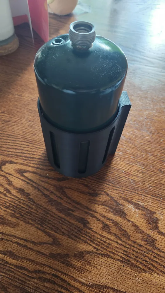Propane camp cylinder wall mounted holder by emaxx620 - MakerWorld
