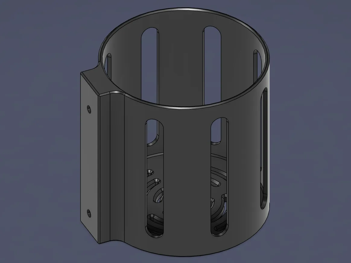 Propane camp cylinder wall mounted holder - Free 3D Print Model ...