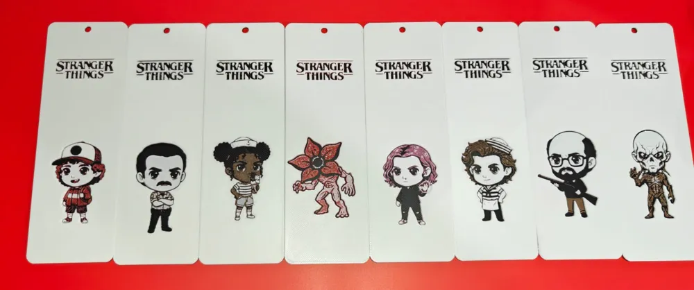 Marque‑pages Stranger Things – Pack 8 (3MF) - Free 3D Print Model ...
