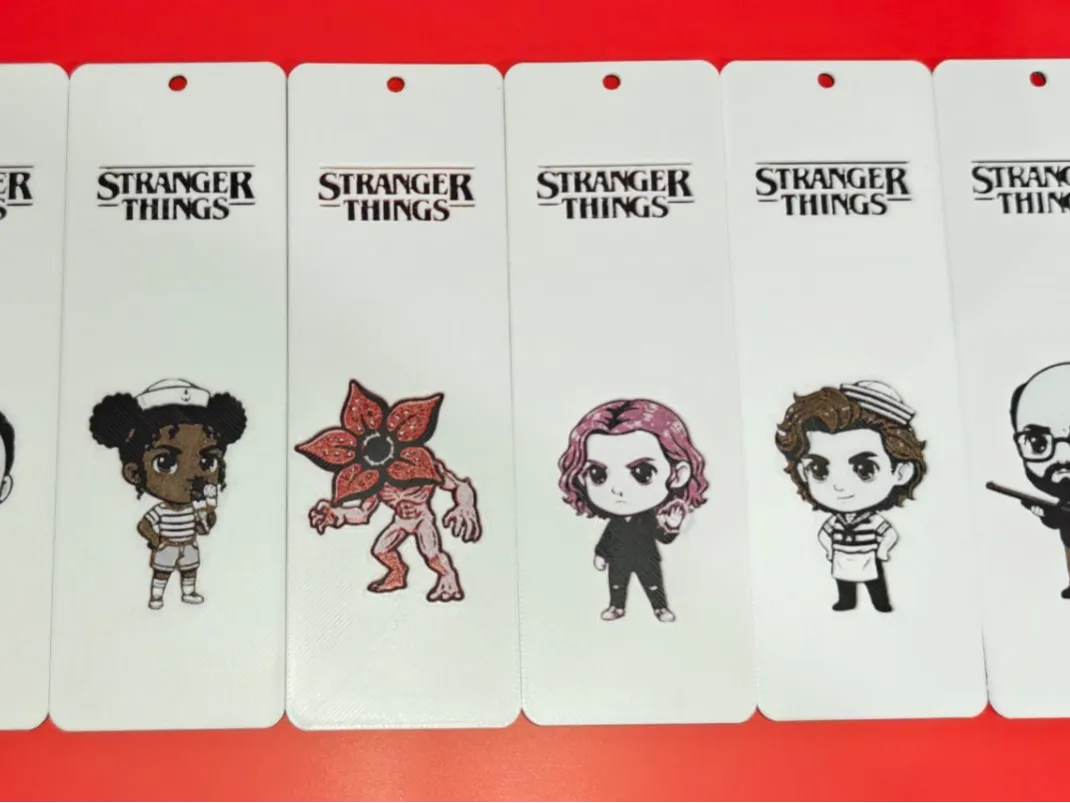 Marque‑pages Stranger Things – Pack 8 (3MF) - Free 3D Print Model ...