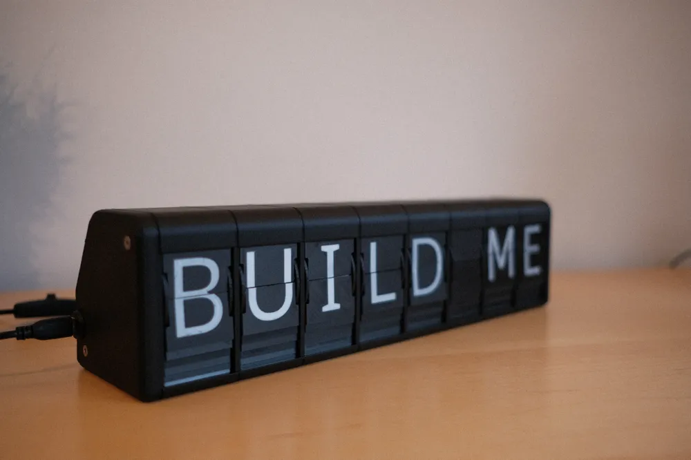 Split Flap Display - Modular, With Web Interface - Free 3D Print Model ...
