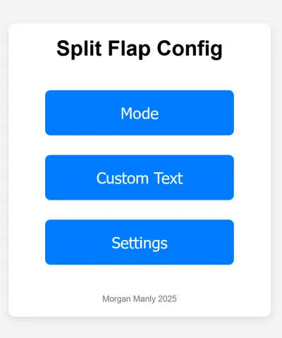 Split Flap Display - Modular, With Web Interface by Morgan Manly MakerWorld: Download Free 3D Models