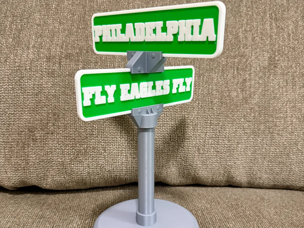 Philadelphia Eagles "Fly Eagles Fly" street sign - Free 3D Print Model ...