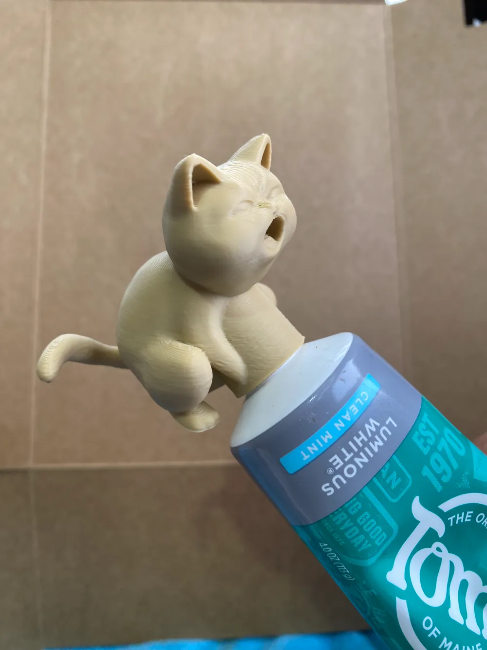 Adorable Poopin Cat Toothpaste Cap by StevieWander MakerWorld: Download ...