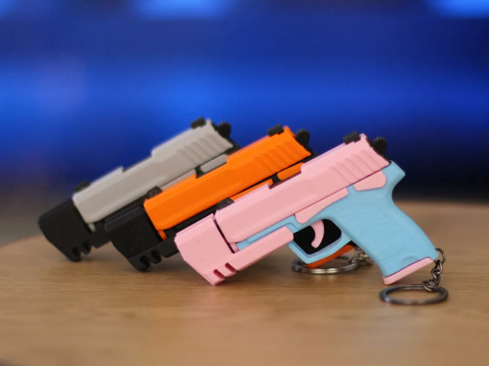 HK USP Match Fidget Keychain – Slide-Action Toy - Free 3D Print Model ...