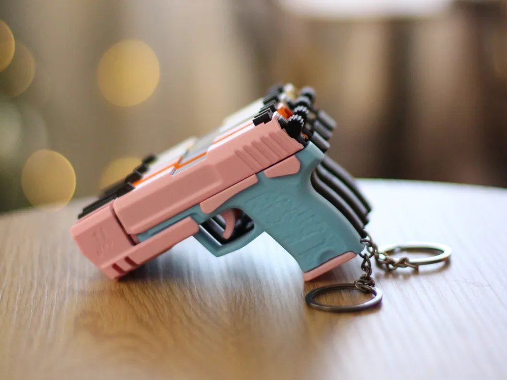 HK USP Match Fidget Keychain – Slide-Action Toy - Free 3D Print Model ...
