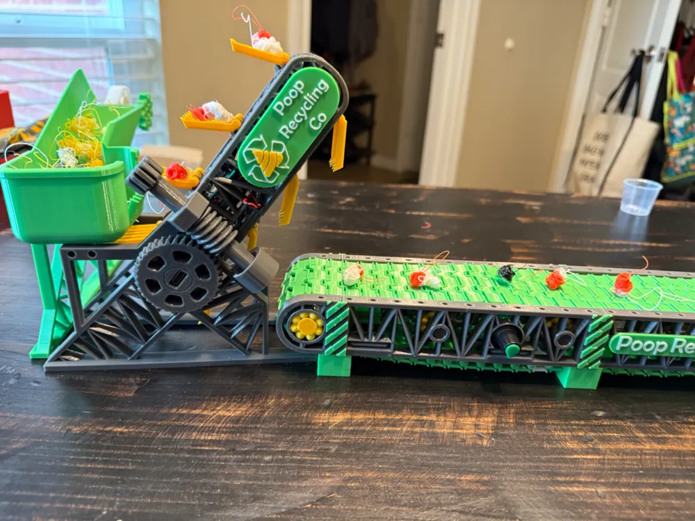 Poop Recycling Co Conveyor Belt - Free 3D Print Model - MakerWorld