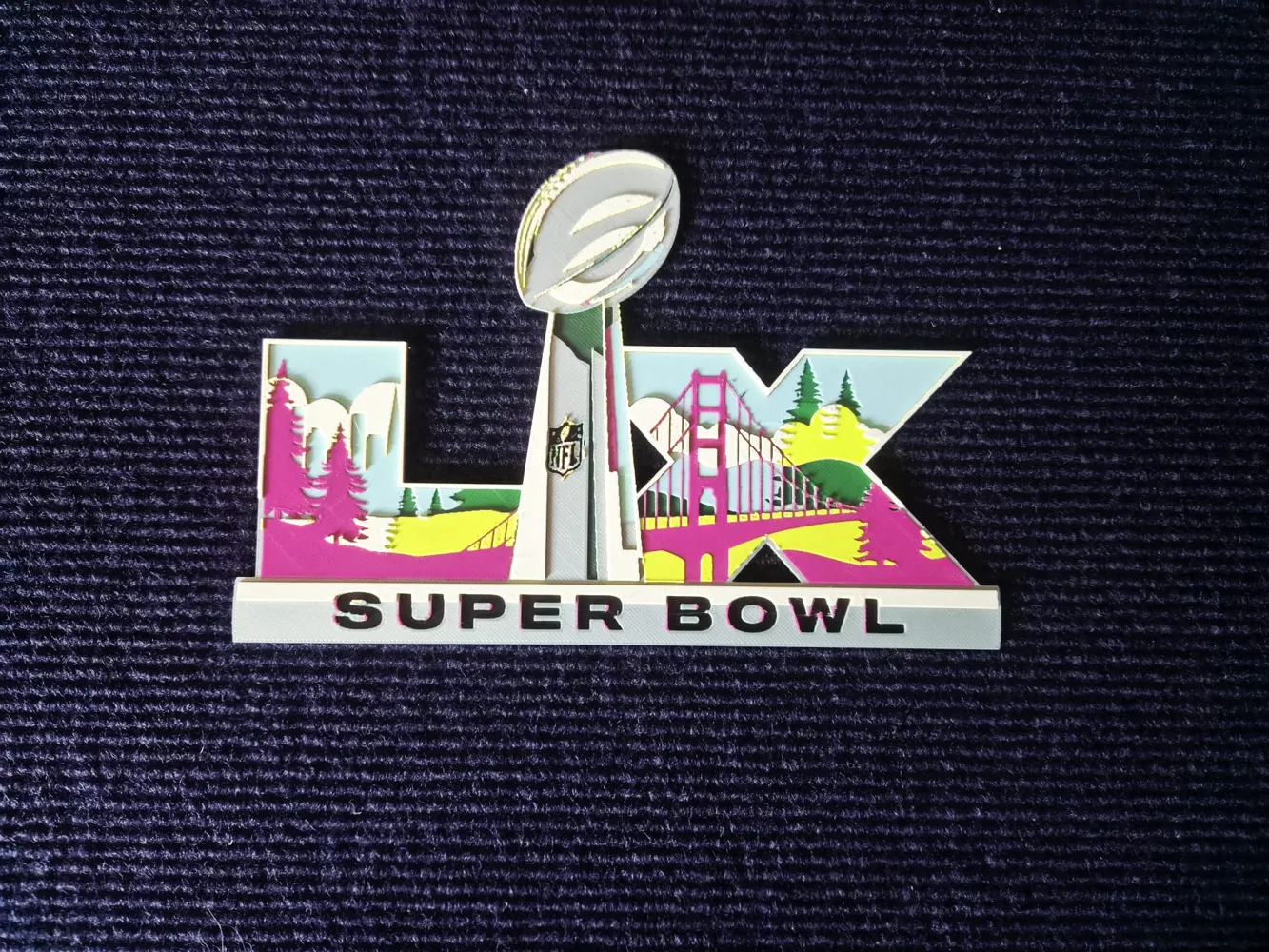 Superbowl LX Logo – Kostenloses 3D-Druckmodell – MakerWorld