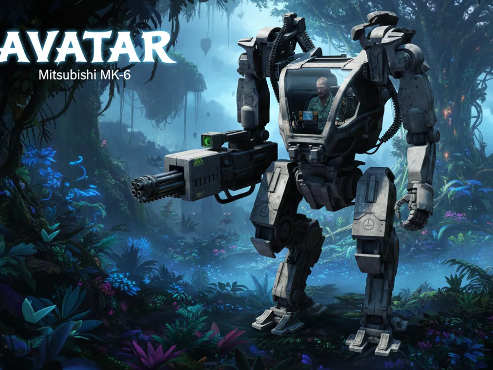 Avatar mecha Mitsubishi MK-6 - Free 3D Print Model - MakerWorld