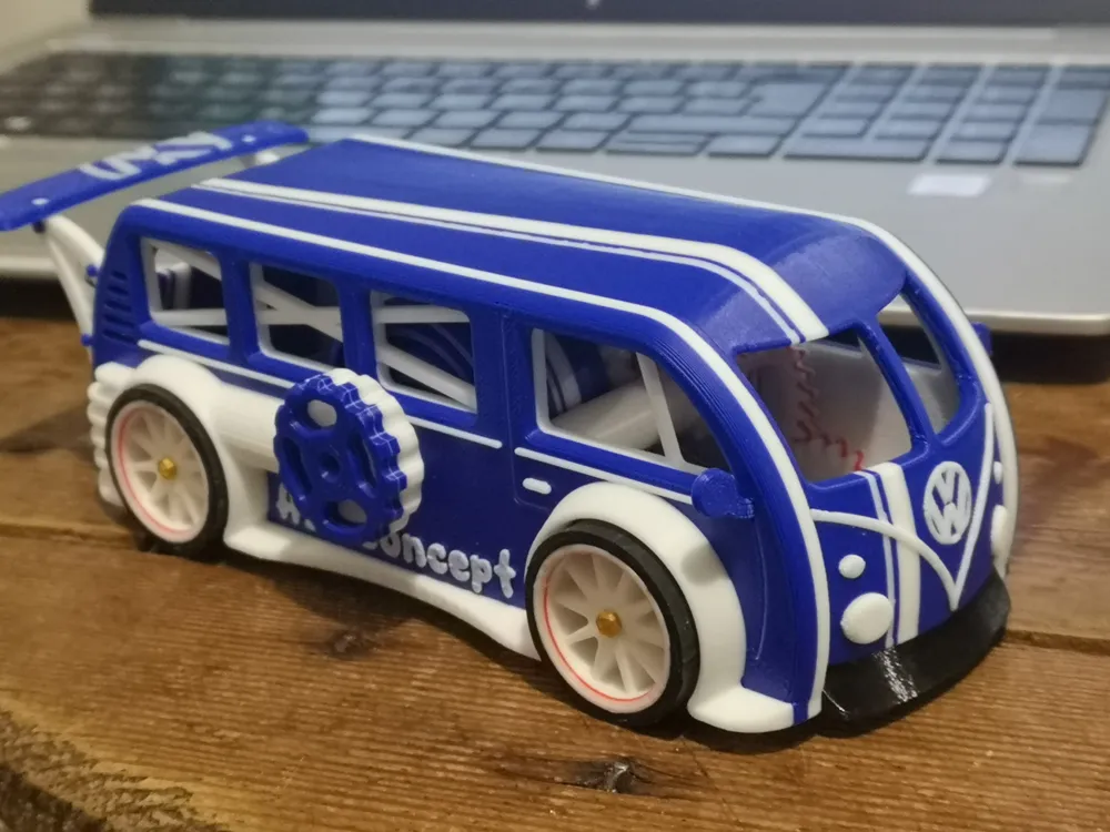 VW Combi van - Spring-powered Car - Mini Bus by AD-Concept MakerWorld ...
