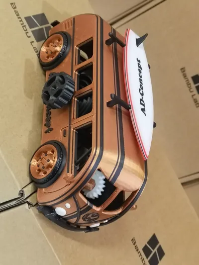 VW Combi van - Spring-powered Car - Mini Bus by AD-Concept MakerWorld ...