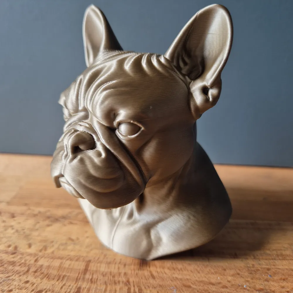 French Bulldog Bust – Realistic Dog Sculpture by Mr.Jay MakerWorld: Download Free 3D Models