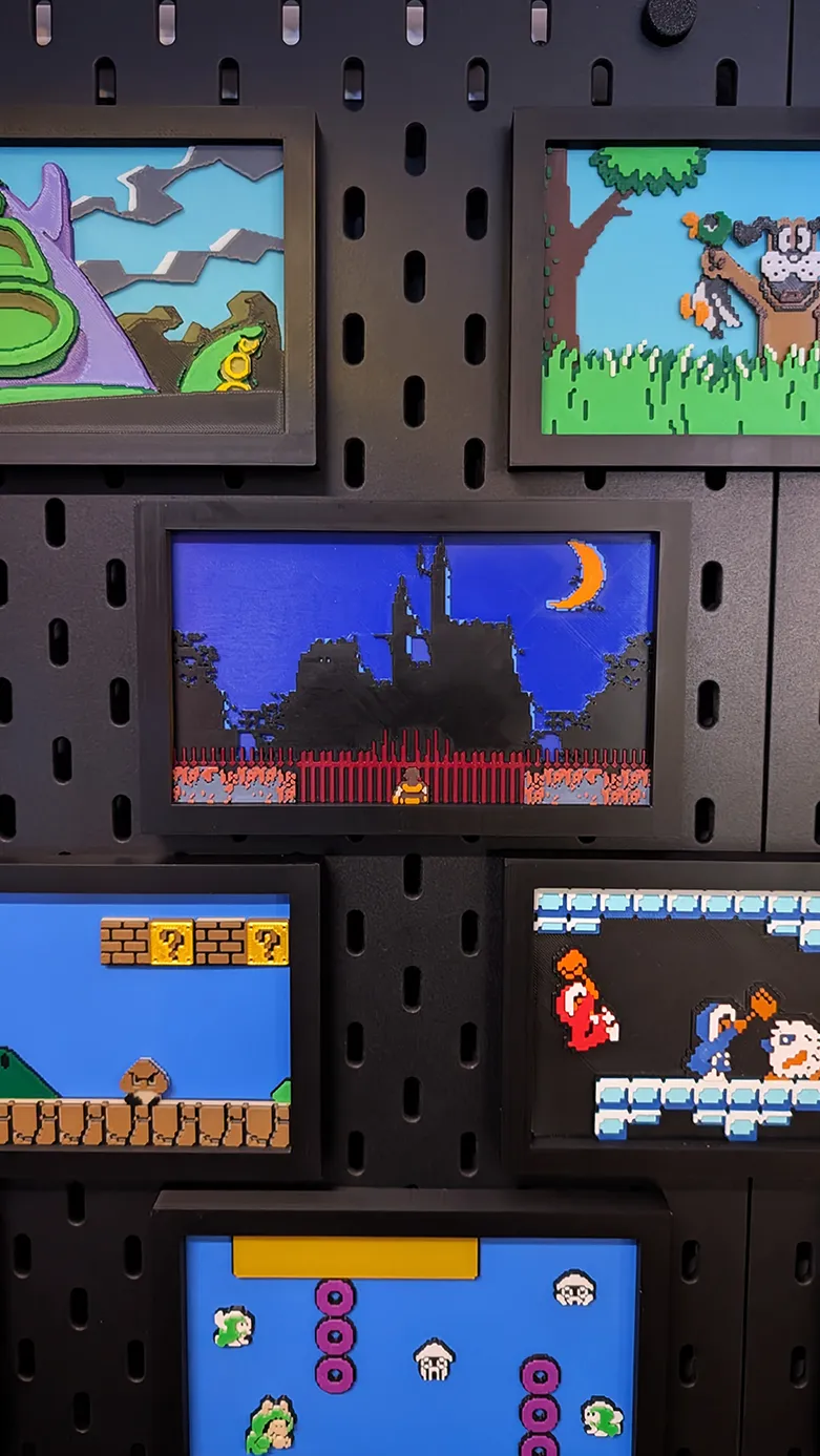 Castlevania Intro Wall Art by LayeredPixels by Tomas MakerWorld: Download Free 3D Models