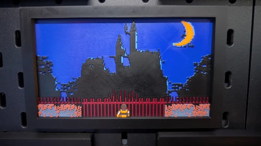 Castlevania Intro Wall Art by LayeredPixels by Tomas MakerWorld ...