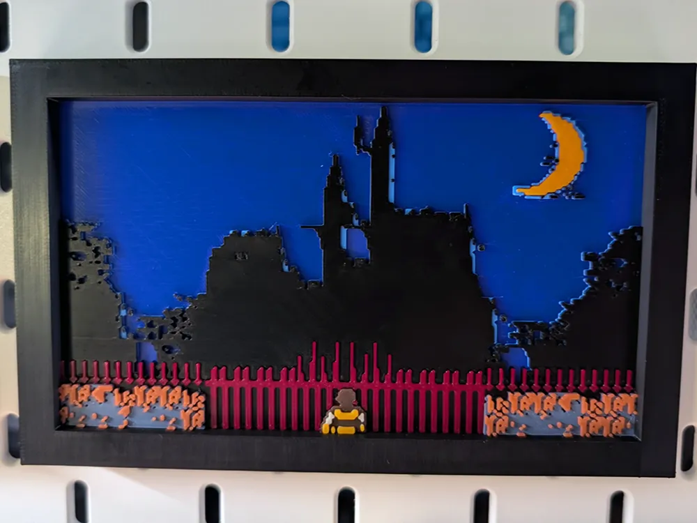 Castlevania Intro Wall Art by LayeredPixels by Tomas MakerWorld ...