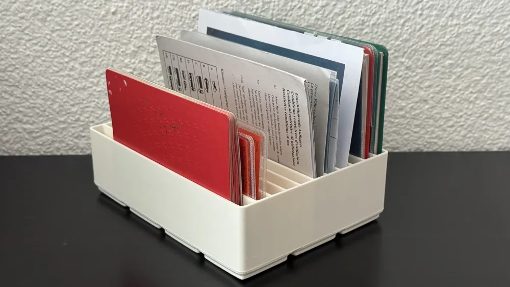 Gridfinity Document & Mail Organizer - Free 3D Print Model - MakerWorld