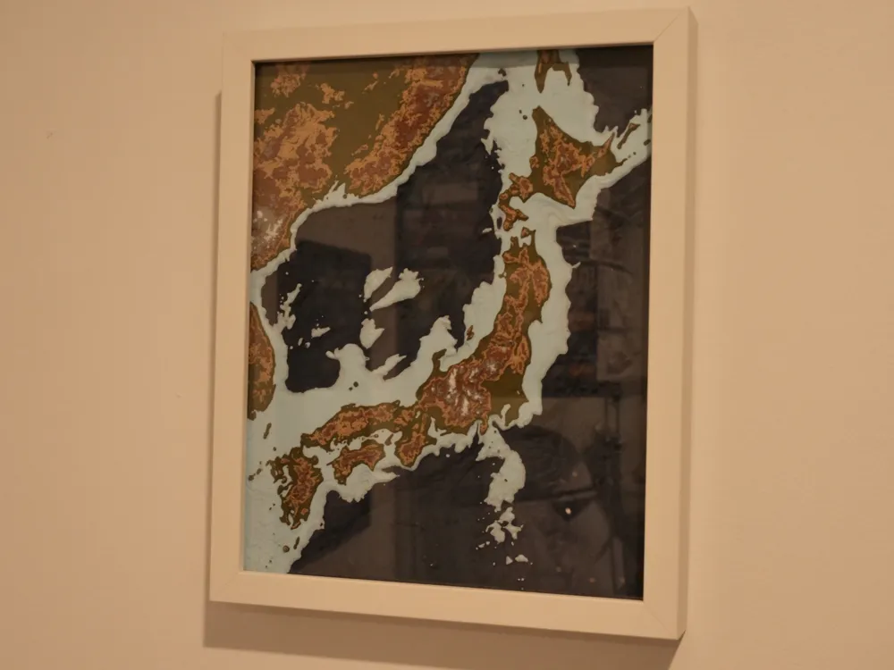 Topographic Map of Japan - with Bathymetry - Free 3D Print Model ...