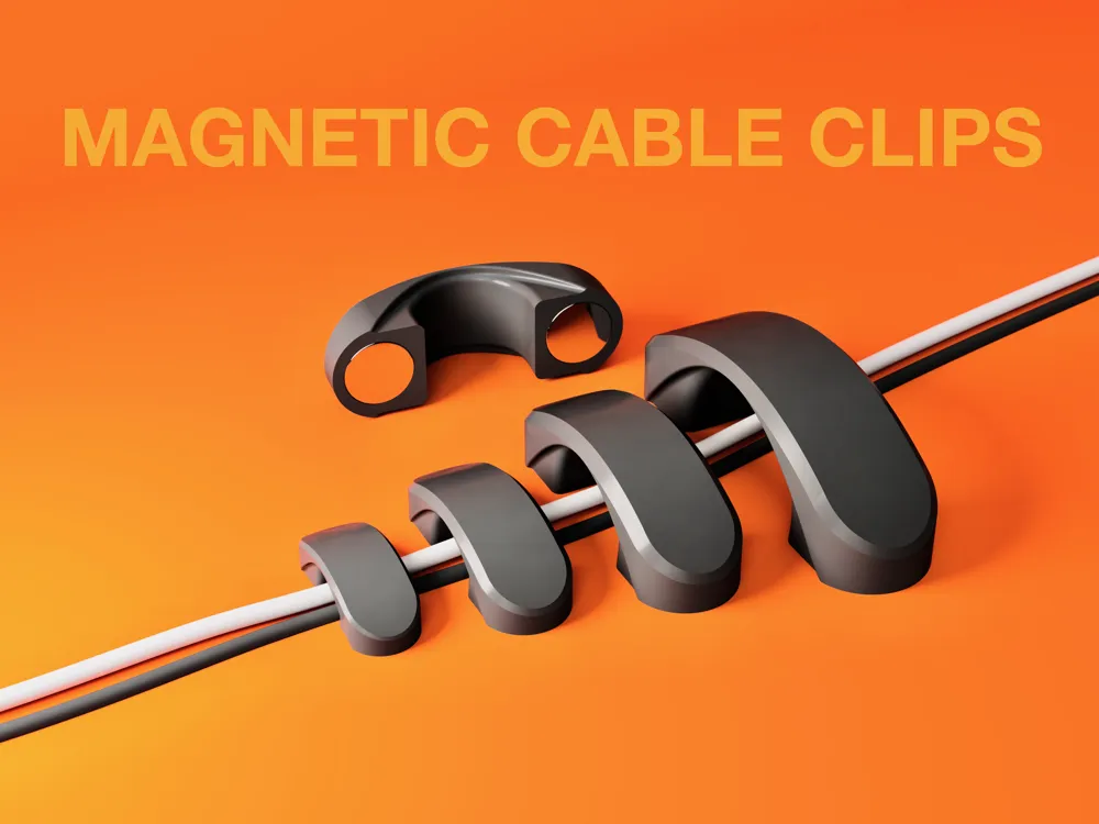 LTT Cable Management Clip/Magnetic Cable Organizer - Free 3D Print ...