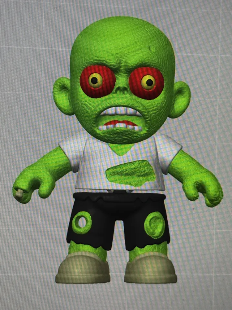 THE ZOMBIE - MINI FLEXI - CLASSIC MONSTER SERIES - Free 3D Print Model ...