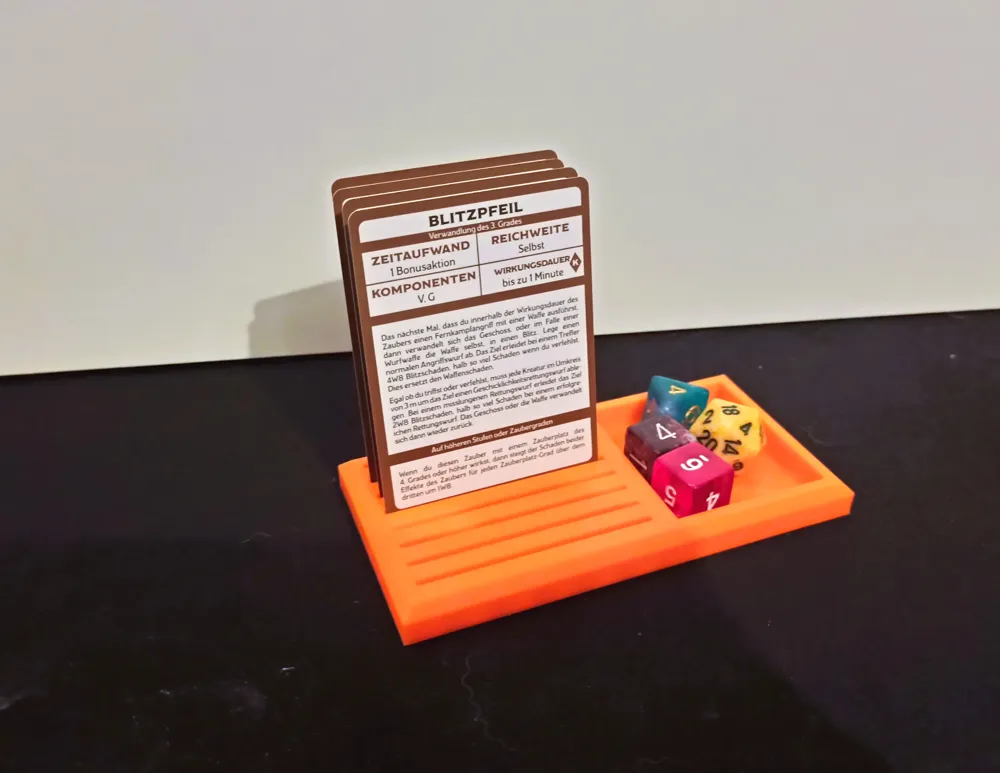 RPG Tray for cards, Dice, pen & Tokens eg. DND&DSA by Pineapple3d - MakerWorld