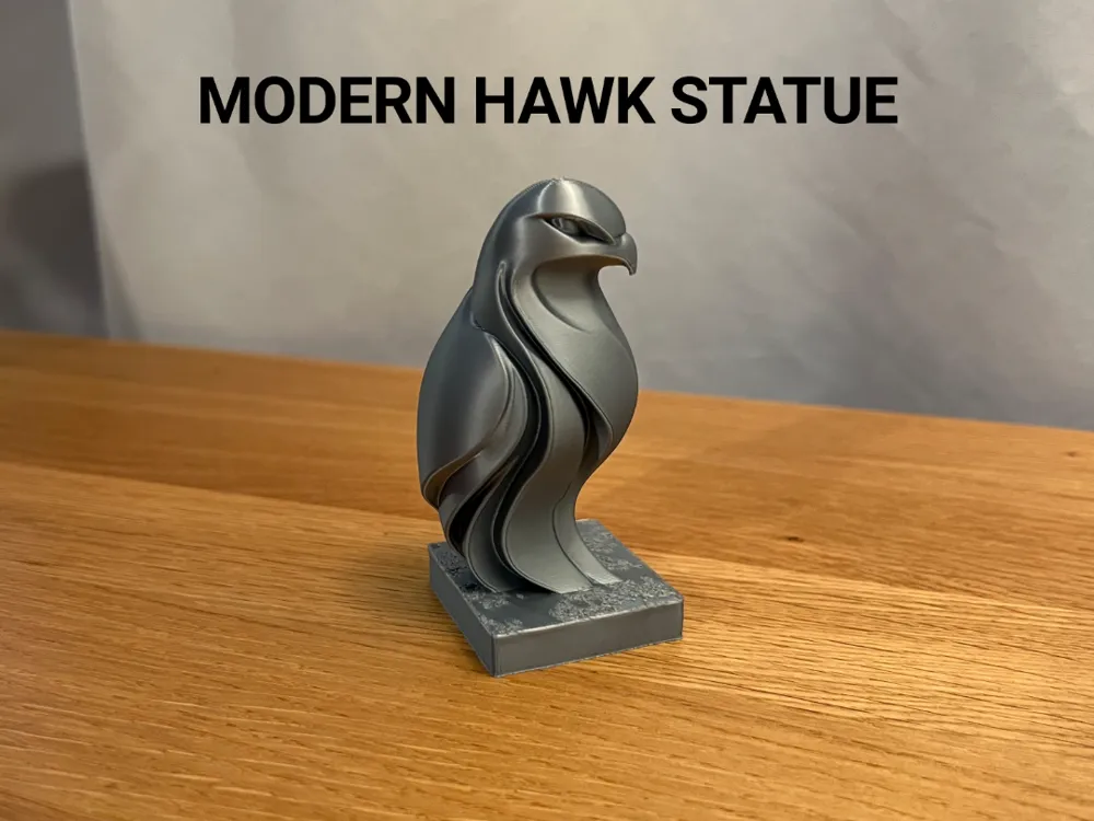 Modern Hawk Statue by fifindr - MakerWorld