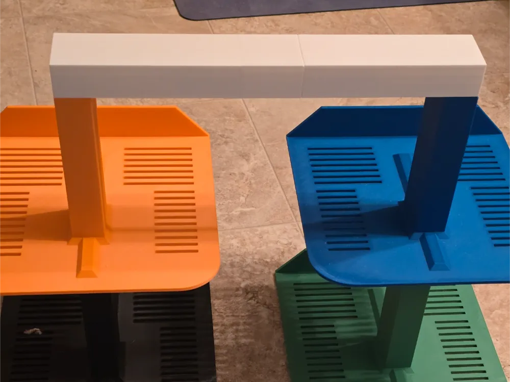 stackable shoe rack connector for 2 racks by Brian - MakerWorld