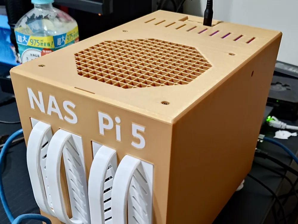 Dual-Fan NAS Case for RPi 5 3.5″ HDDs (with Guide) by PPH MakerWorld ...