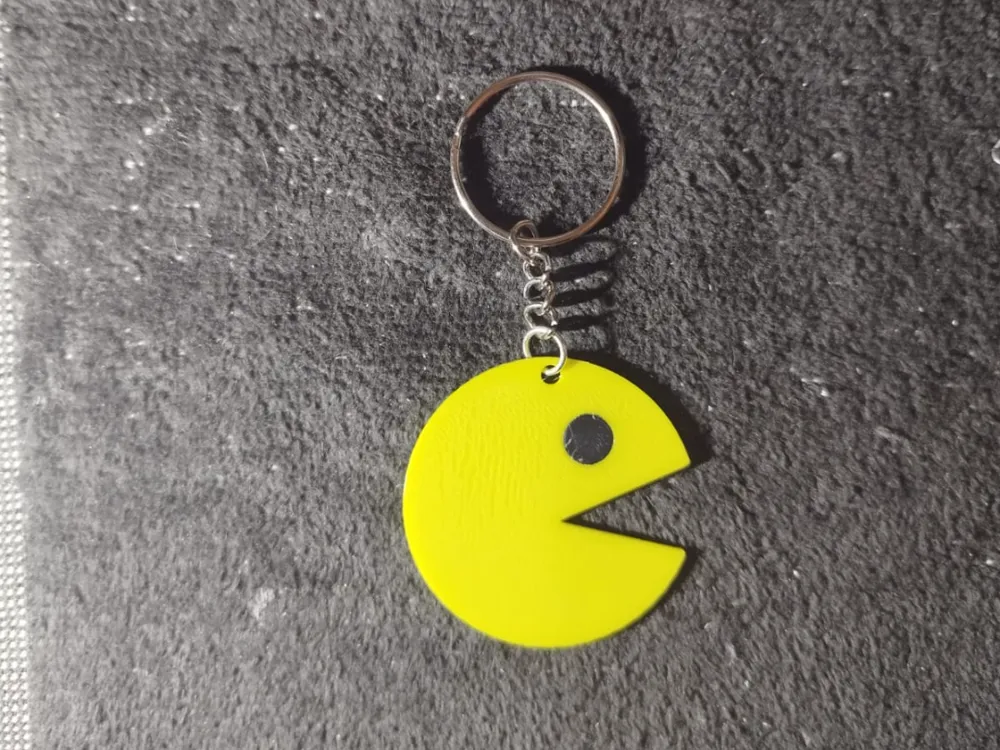 Pac-Man keychain by MAX MakerWorld: Download Free 3D Models