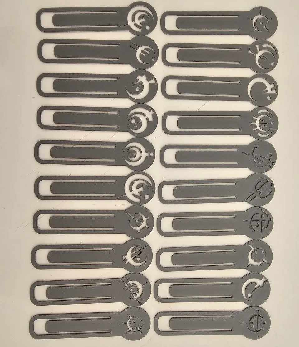 Mistborn Steel Alphabet Bookmarks - Set of 20 by Petilolz - MakerWorld