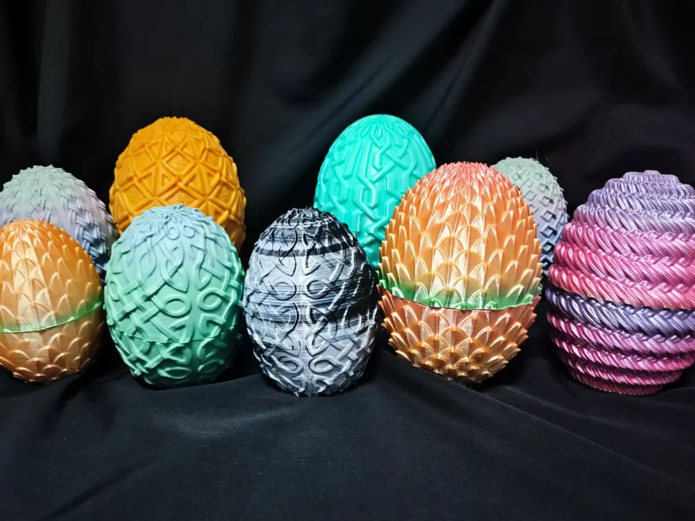 New Dragon Eggs Collection - 15 Patterns by Laffer233 MakerWorld: Download Free 3D Models