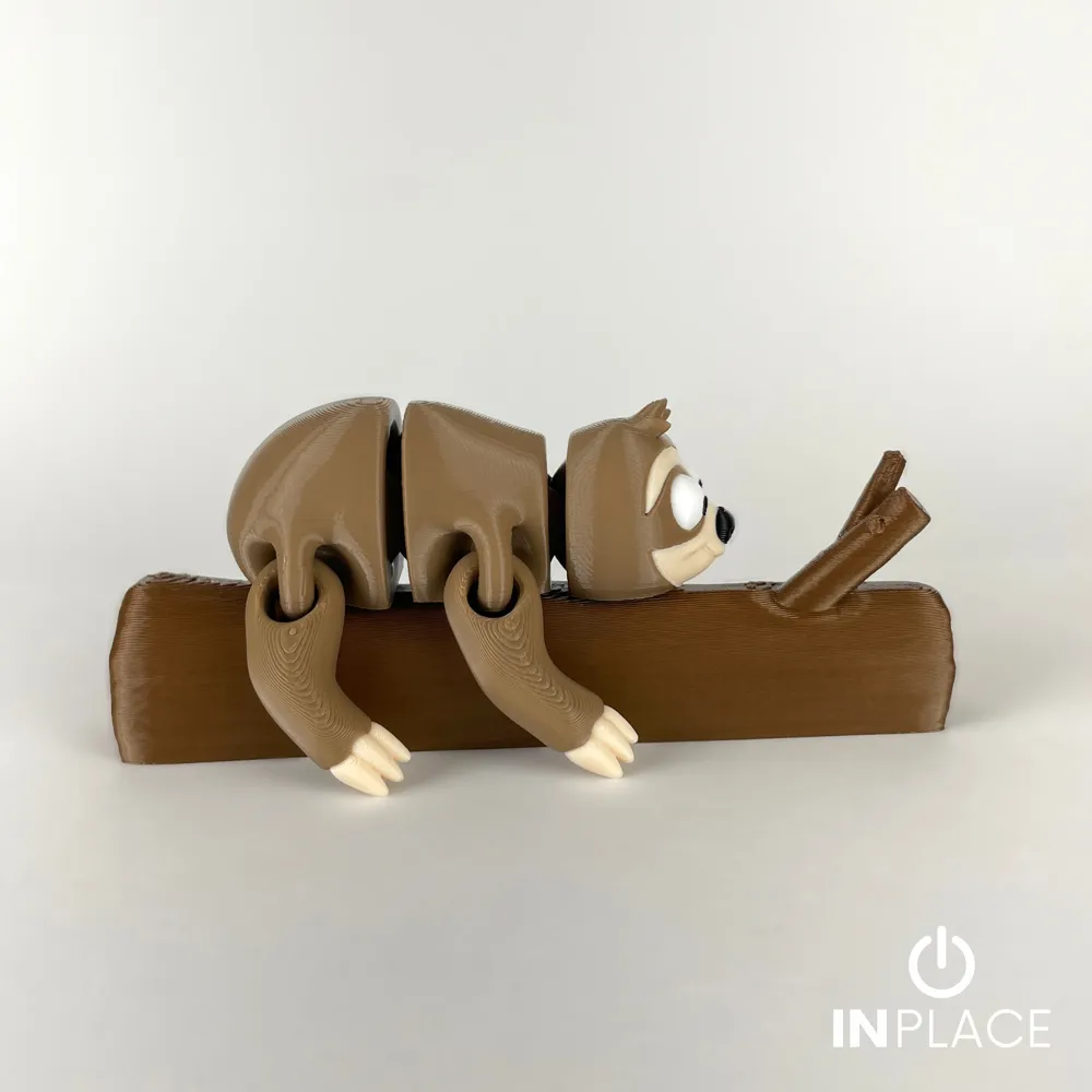 Cute Sloth Articulated by InPlace MakerWorld: Download Free 3D Models