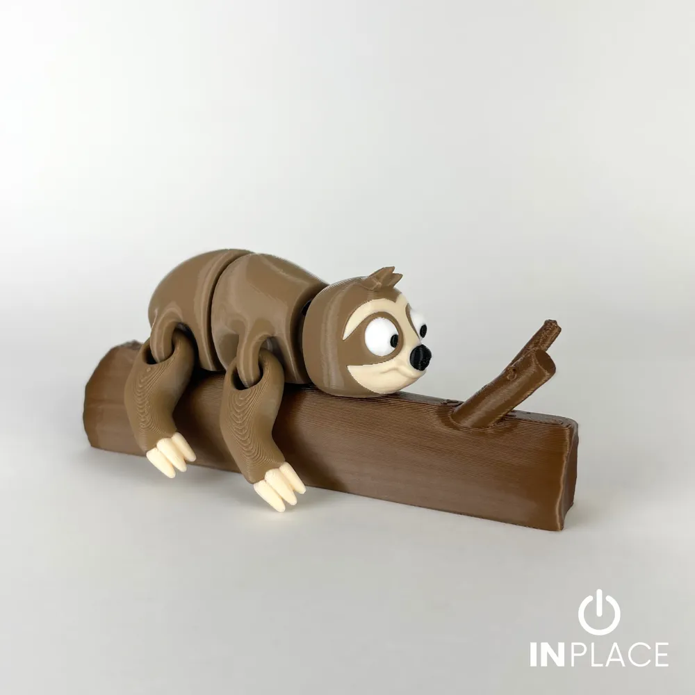 Cute Sloth Articulated by InPlace MakerWorld: Download Free 3D Models