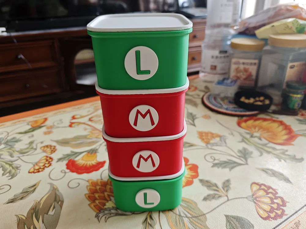 Modular Stackable Box Mario & Luigi Box Family Collection Snack Box ...