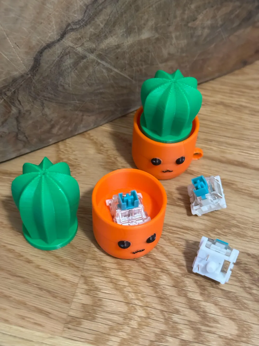 Cute Cactus Clicker and Keychain by Rudi MakerWorld: Download Free 3D ...