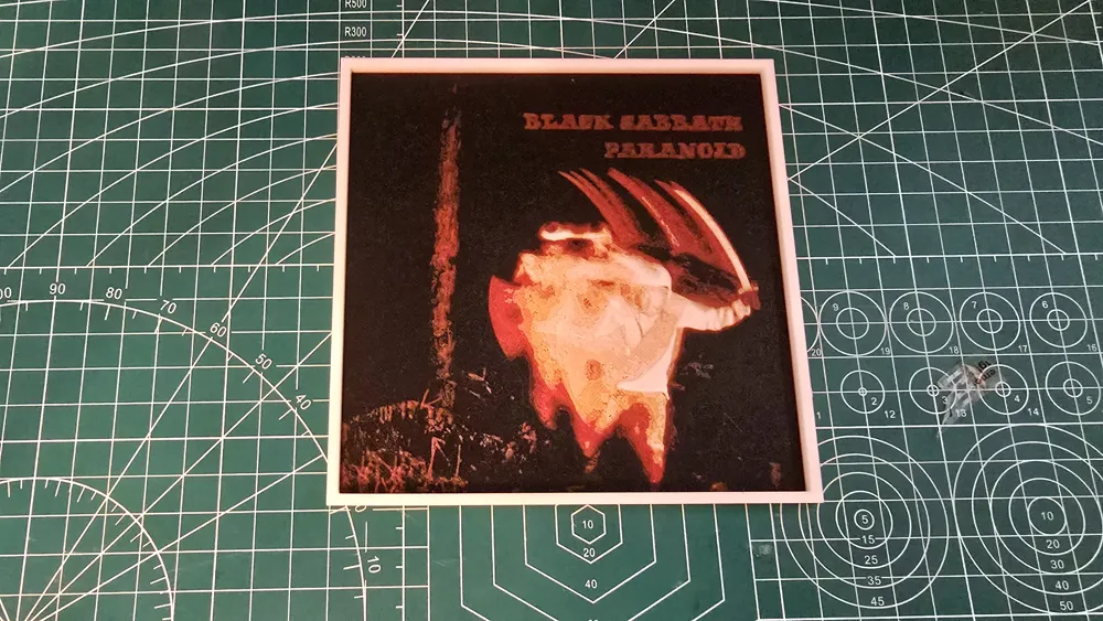 Black Sabbath "Paranoid" Album - Hueforge Art by Lumpy3D MakerWorld ...