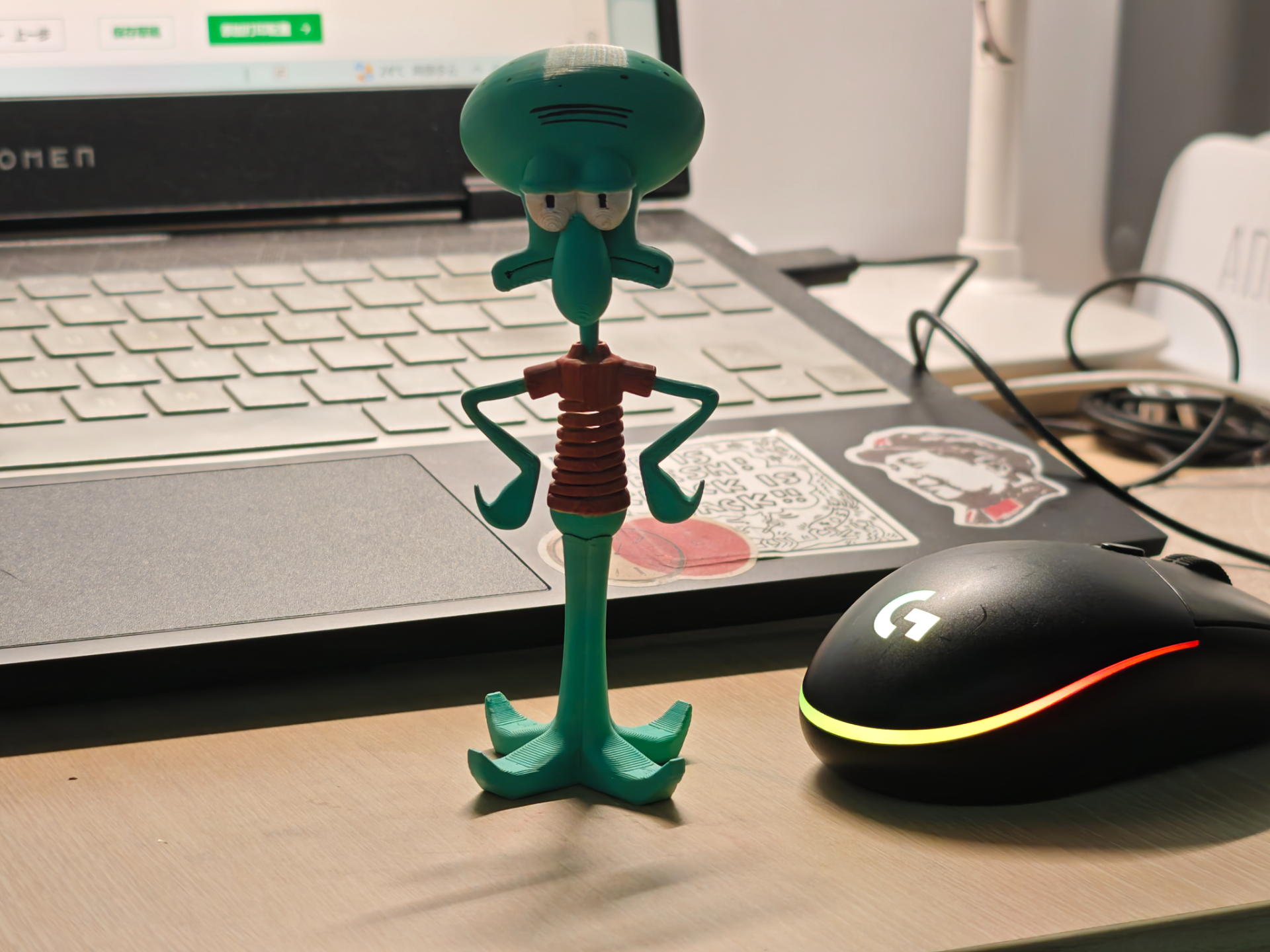 Springy Squidward by Julien MakerWorld: Download Free 3D Models