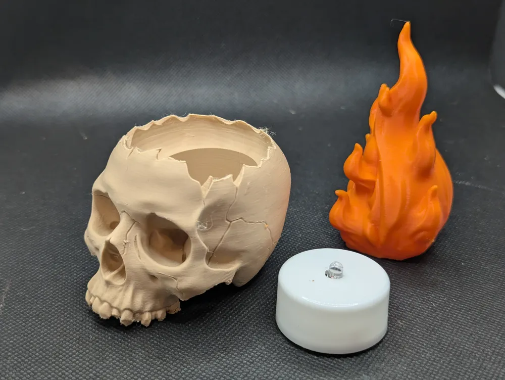 Skull torch - Free 3D Print Model - MakerWorld