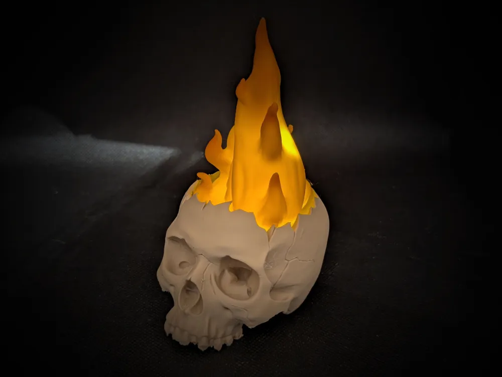 Skull torch - Free 3D Print Model - MakerWorld